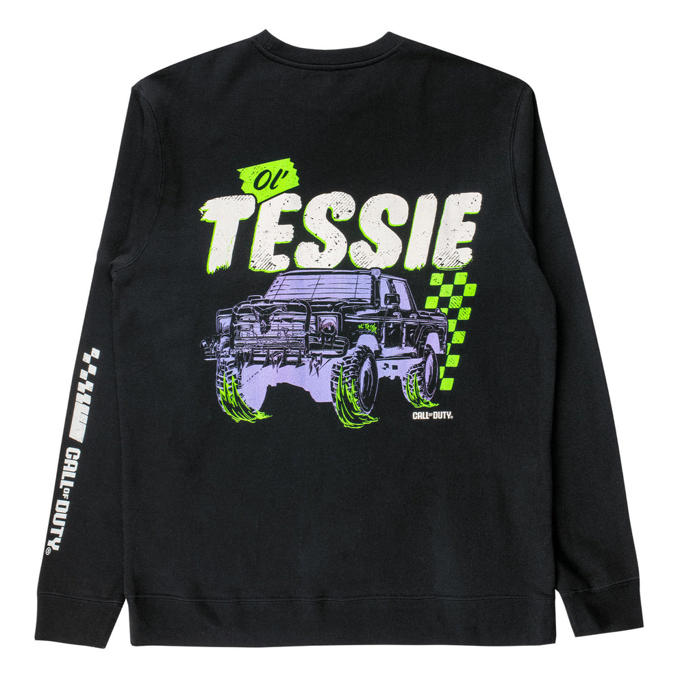 Call of Duty: Black Ops 7 Zombies Ol' Tessie Black Crewneck Sweatshirt ...