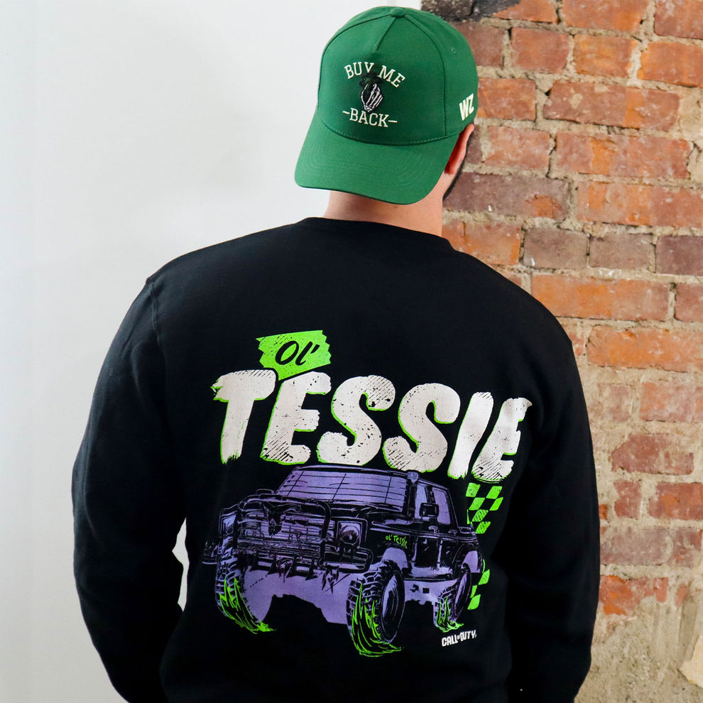 Call of Duty: Black Ops 7 Zombies Ol' Tessie Black Crewneck Sweatshirt ...